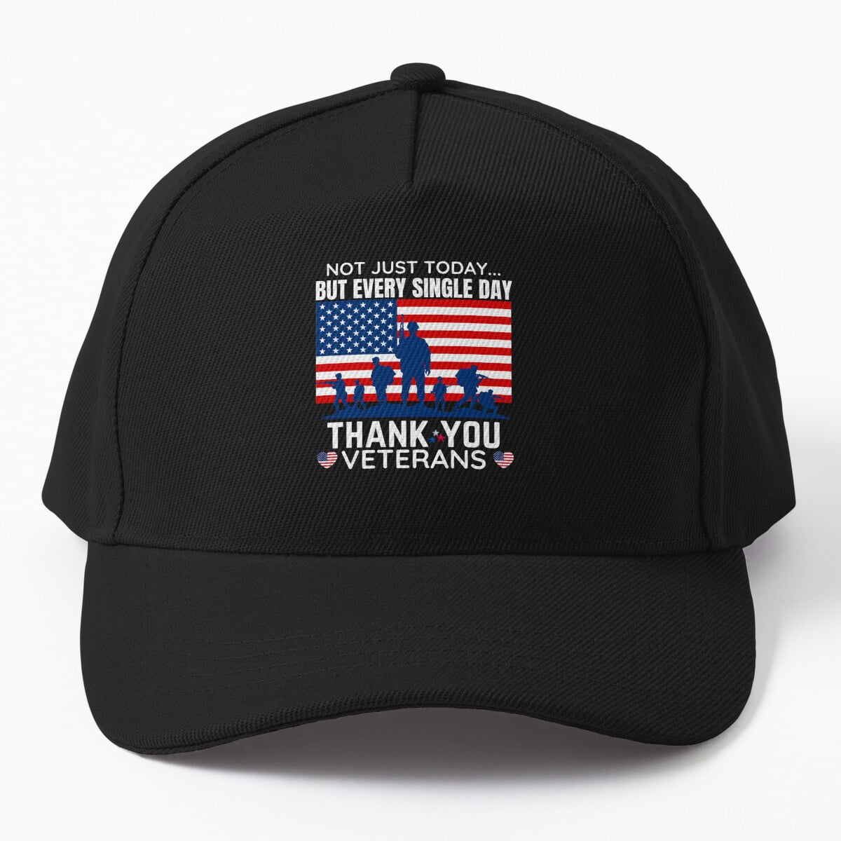 Tiny Hug Not Just Today But Every Single Day Thank You Veterans - Happy Veterans Day Cap, Hats ...