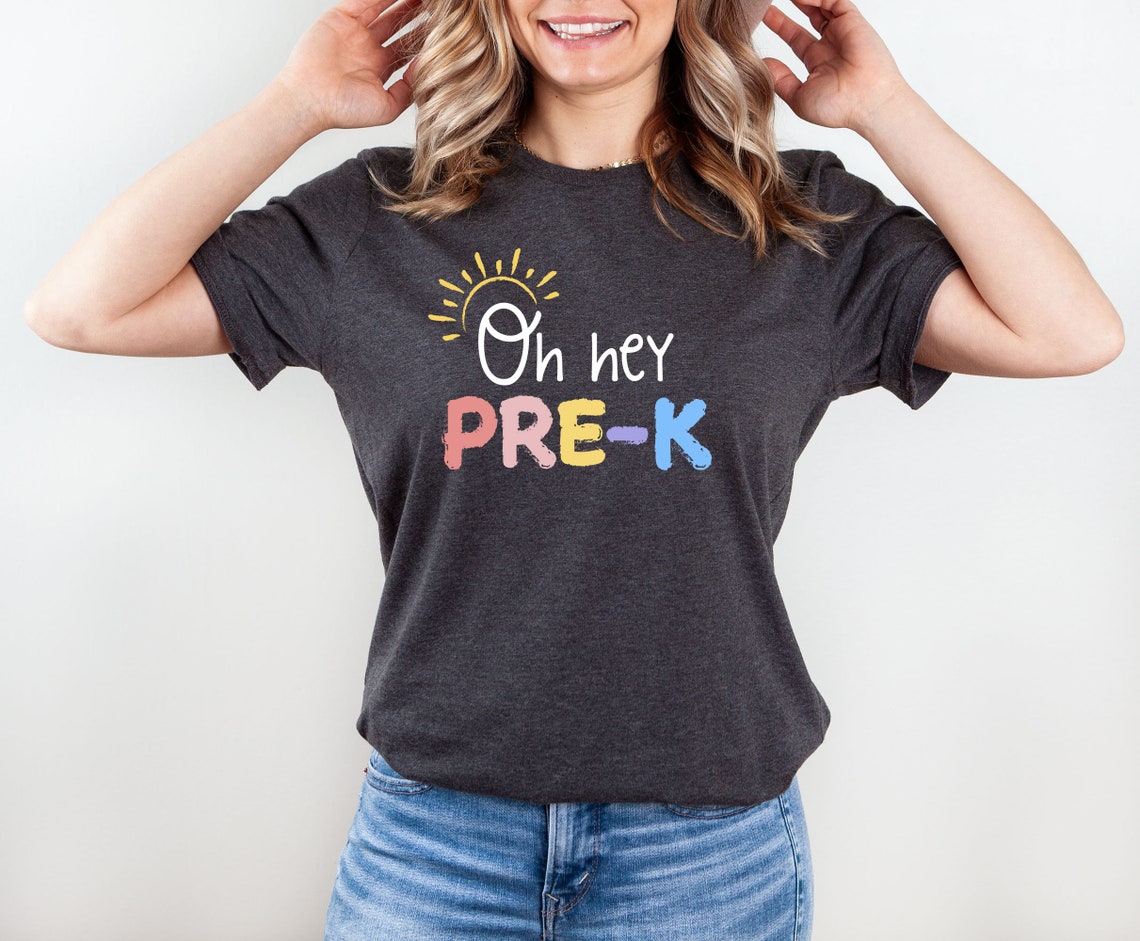 Tiny Hug Oh Hey Pre-K Teacher Shirt, Pre-K Teacher Shirt, Pre-K Team T ...