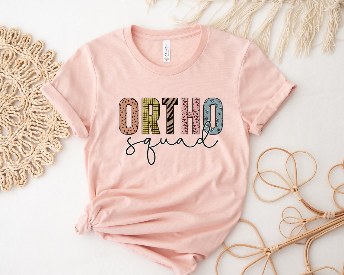 Tiny Hug Ortho Crew Shirts, Ortho Squad Multicolor, Orthopedics Nurse ...