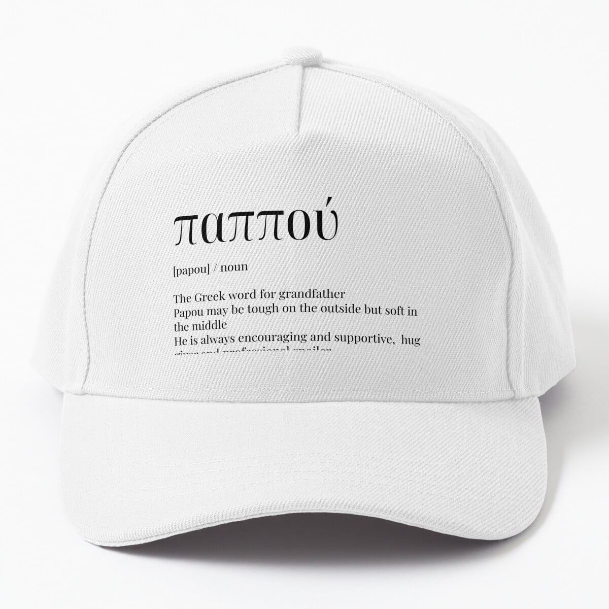 Tiny Hug Papou Greek Definition Cap Hats For Men, Gift For Him ...