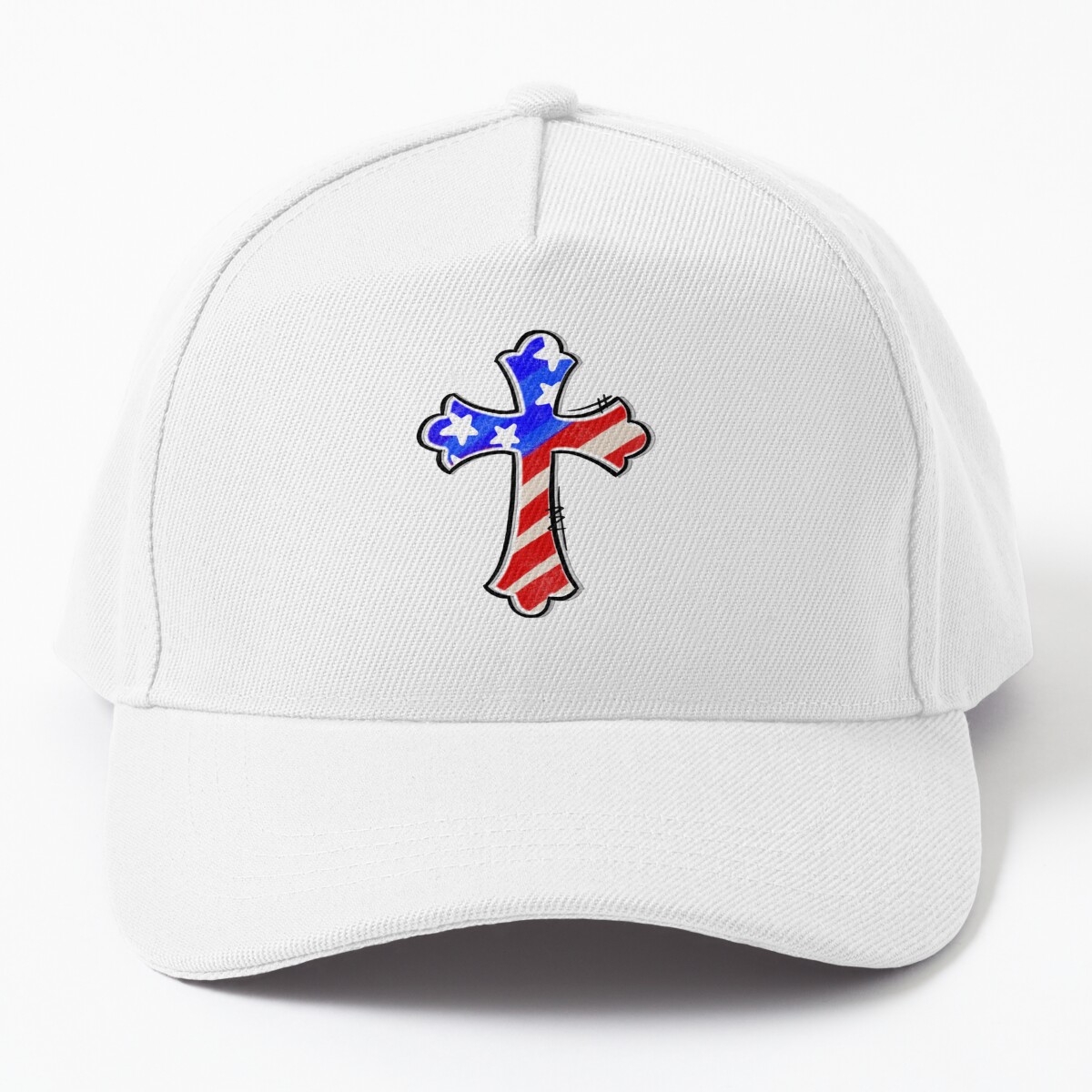 Tiny Hug Patriotic Cross Cap, Hats For Men, Gift For Him, Casual Wear ...