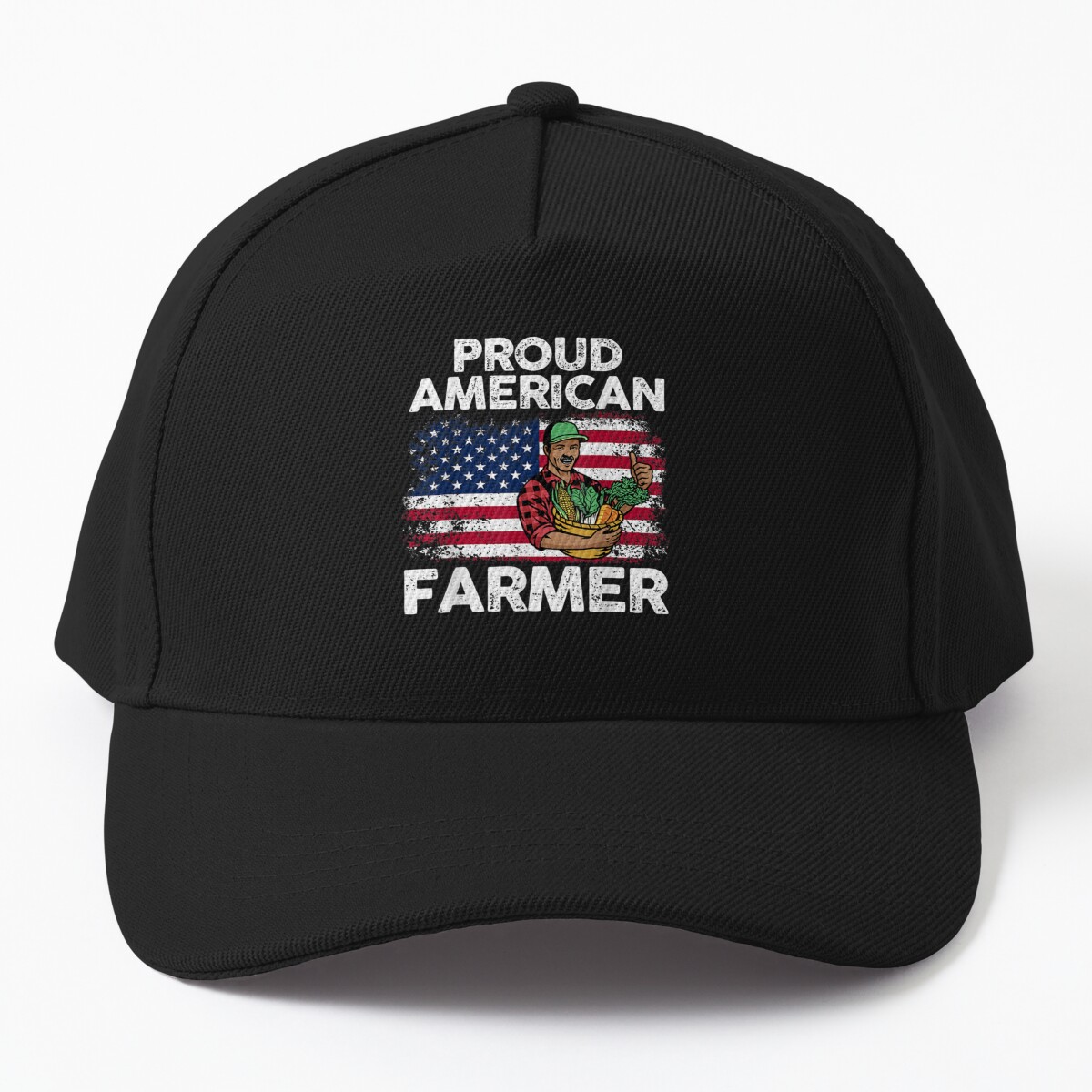 Tiny Hug Patriotic Farming 4Th Of July Proud American Farmer Cap, Hats ...