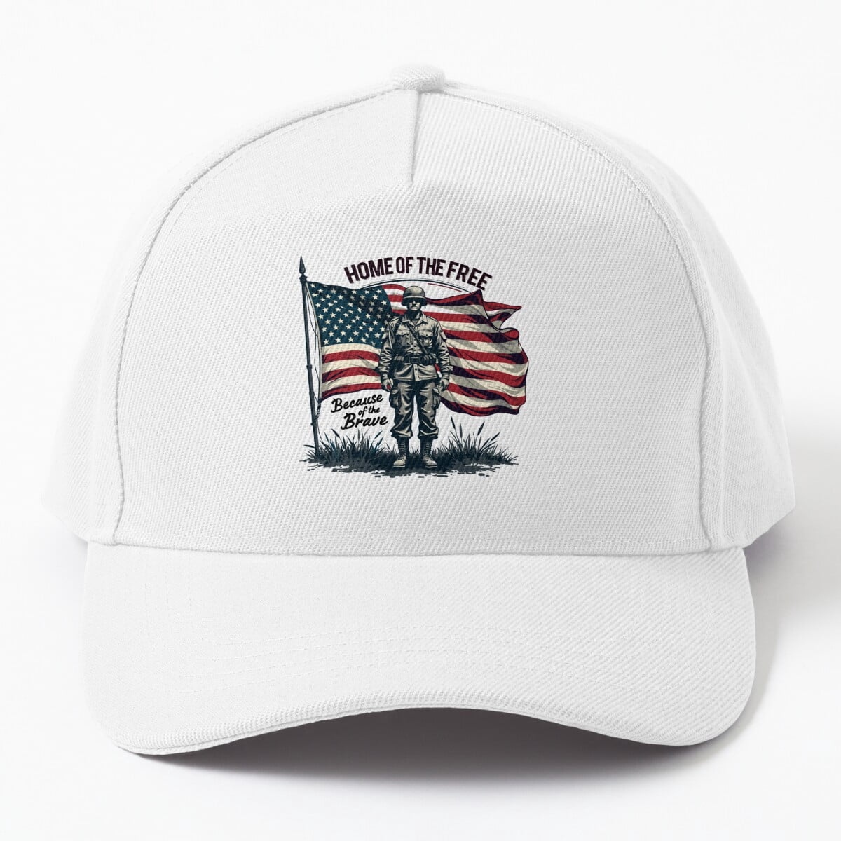 Tiny Hug Patriotic Soldier Graphic, Home Of The Free Because Of The ...