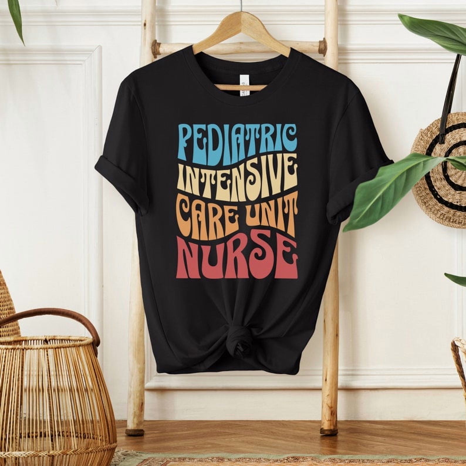 Tiny Hug Pediatric Intensive Care Unit Nurse Shirt, Pediatric Retro ...
