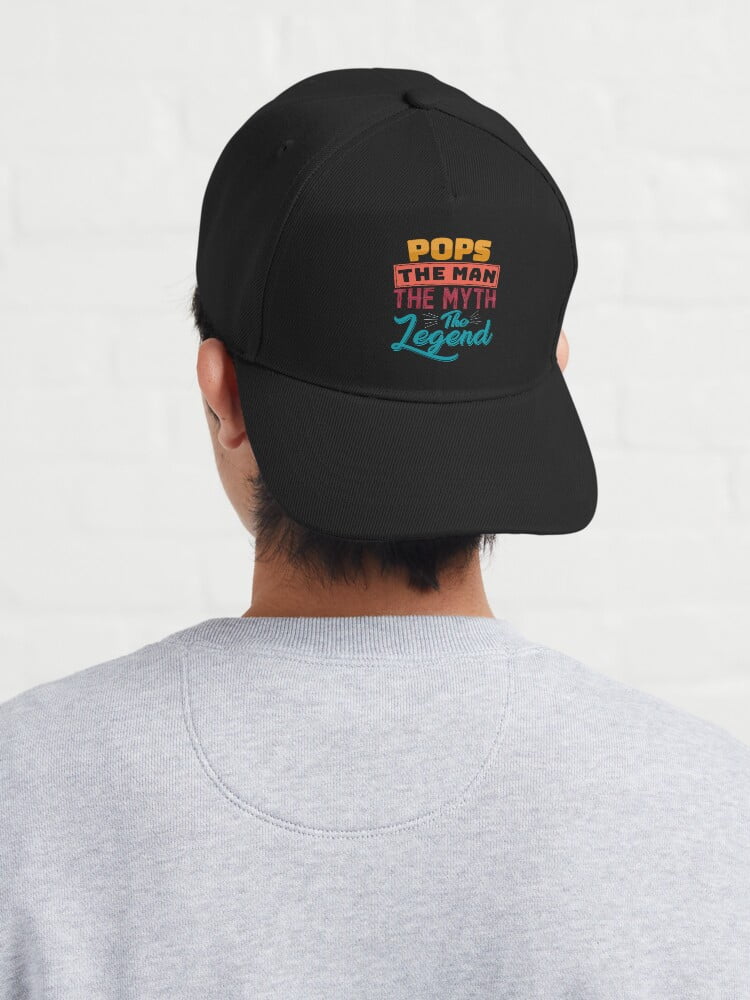 Tiny Hug Pops The Man The Myth The Legend - Fathers Day Cap, Hats For ...