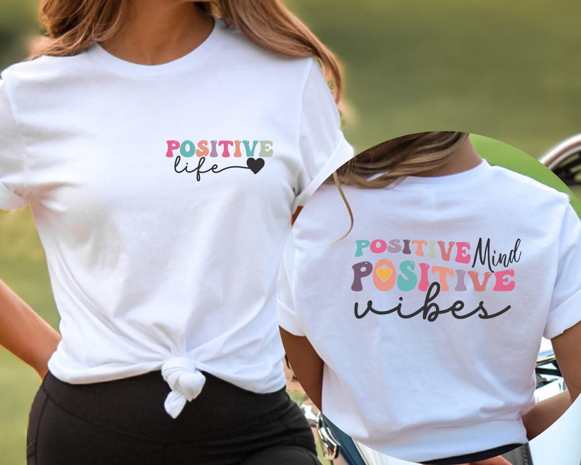 Tiny Hug Positive Mind Positive Vibes Positive Life Shirt, Positivity ...