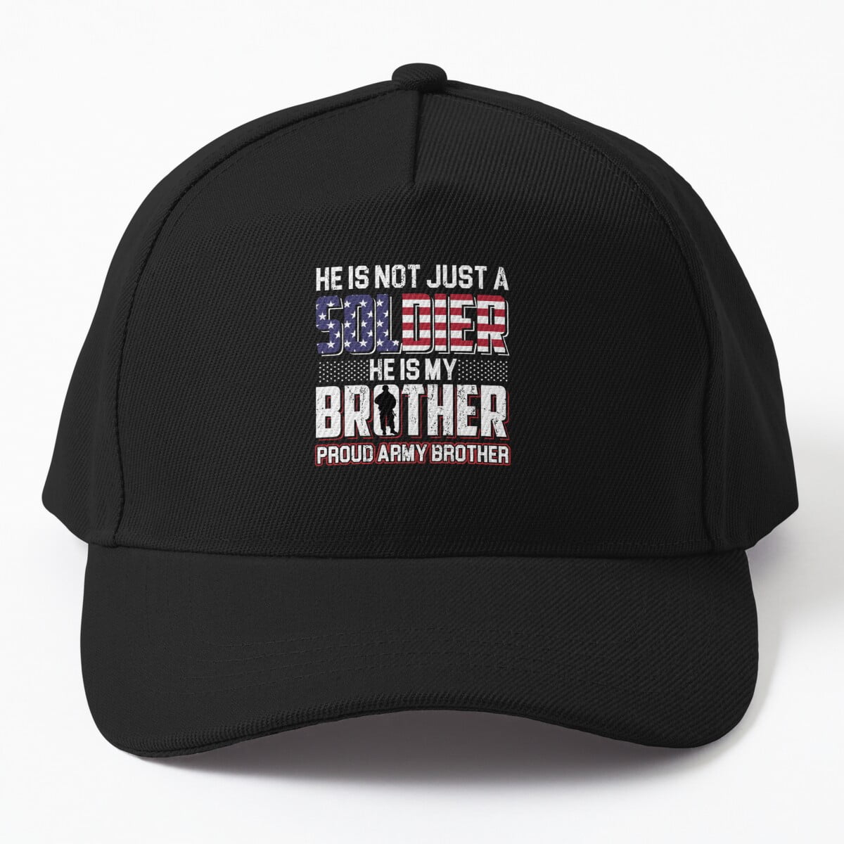 Tiny Hug Proud Army Brother American Soldier Cap Baseball Cap, Hats For ...