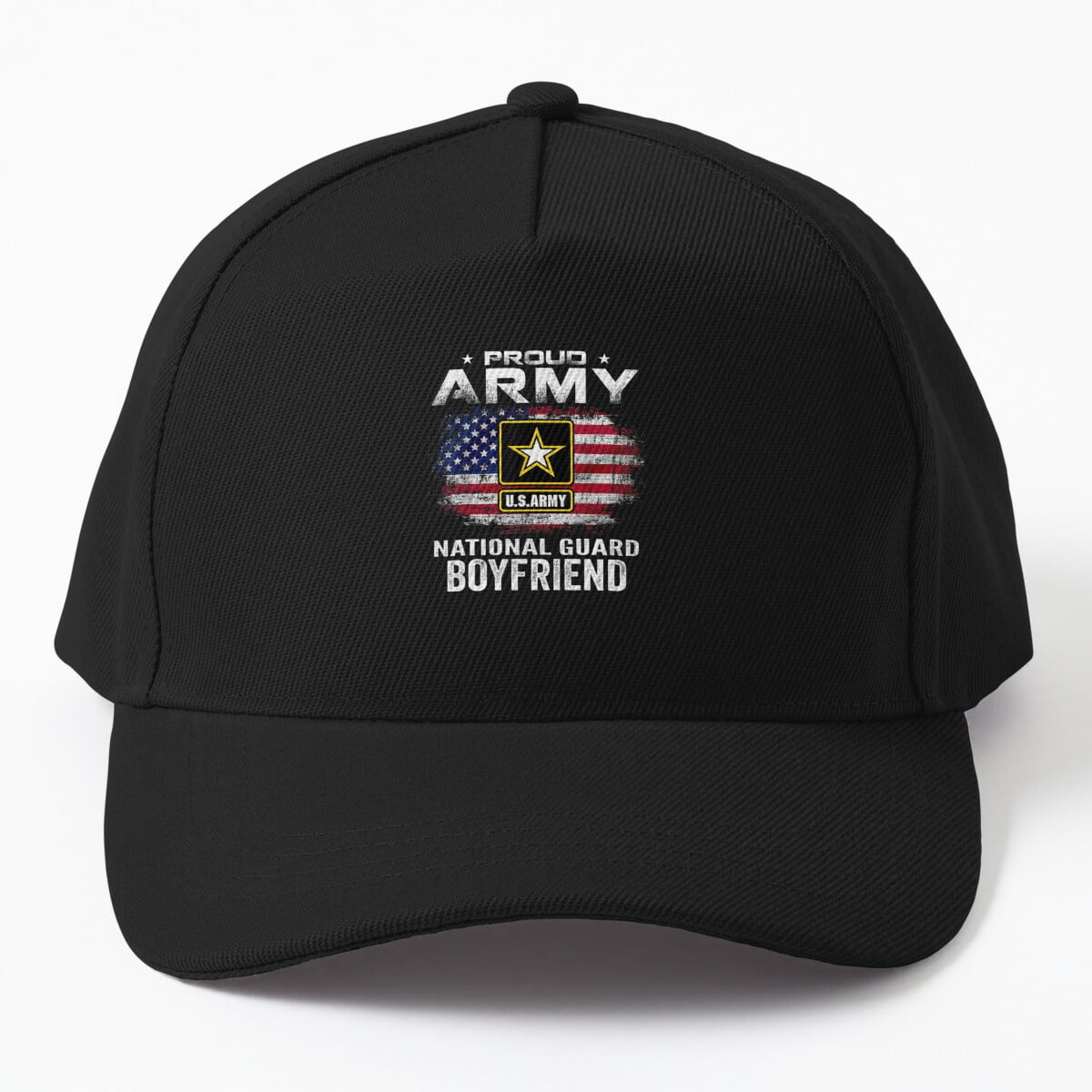 Tiny Hug Proud Army National Guard Boyfriend With American Flag Cap ...