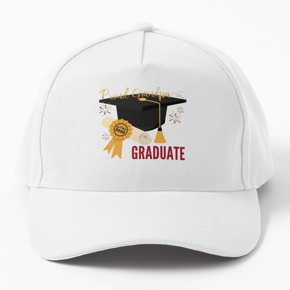 Tiny Hug Proud Grandpa Of A 2022 Grad Cap Hats For Men, Gift For Him ...