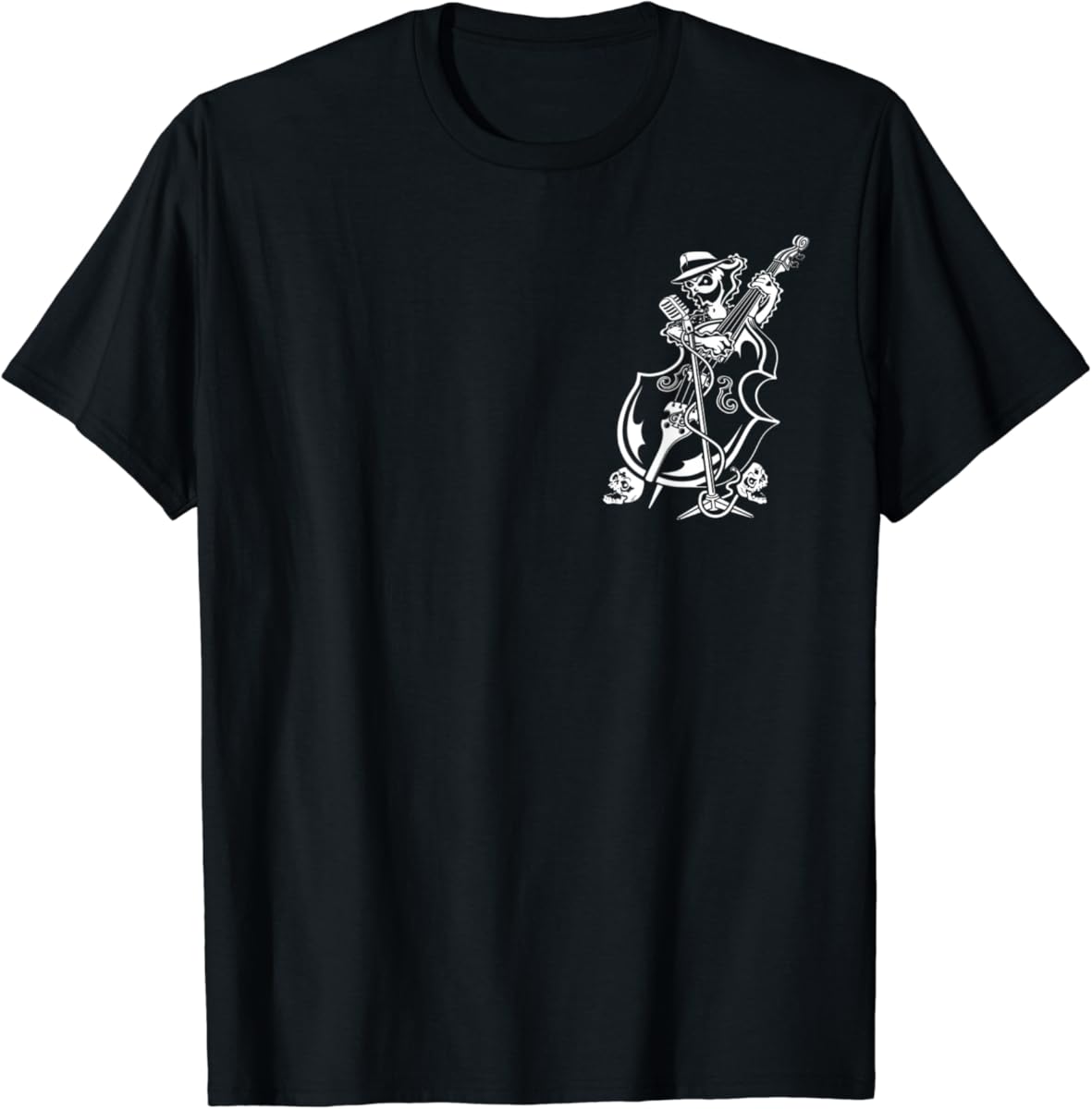 Tiny Hug Psychobilly Upright Bass Guitar 1950S Horrorbilly Punk Band T ...