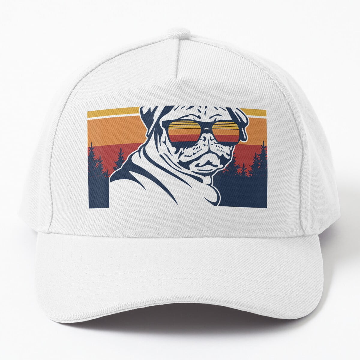 Tiny Hug Pug Dad Happy Fathers Day To My Amazing Daddy Cap Hats For Men ...