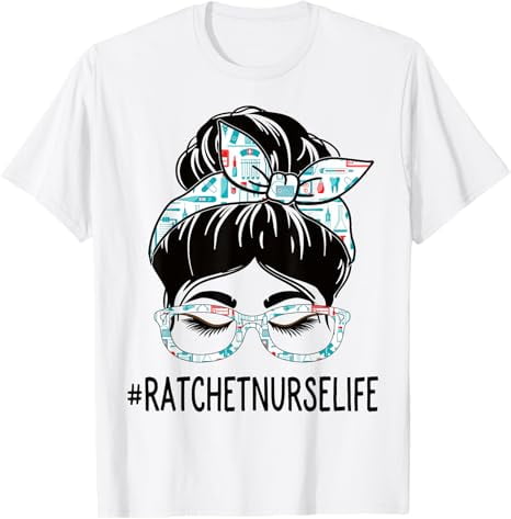 Tiny Hug Ratchet Nurse Week Appreciation Day Women Messy Bun For Work T ...