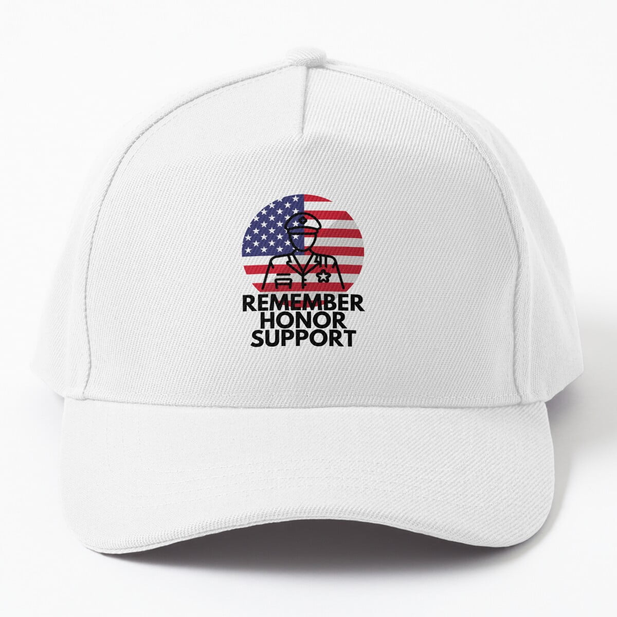 Tiny Hug Remember Honor Support American Flag Veterans Day Cap, Hats ...