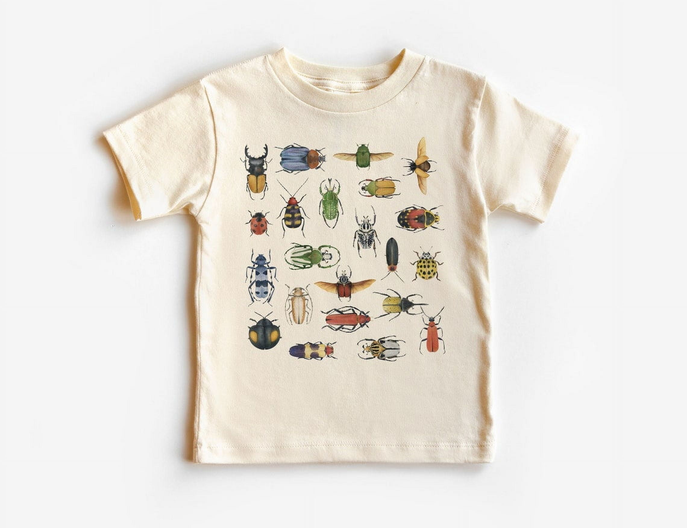 Tiny Hug Retro Beetle Bugs Toddler Shirt - Entomology Children'S ...