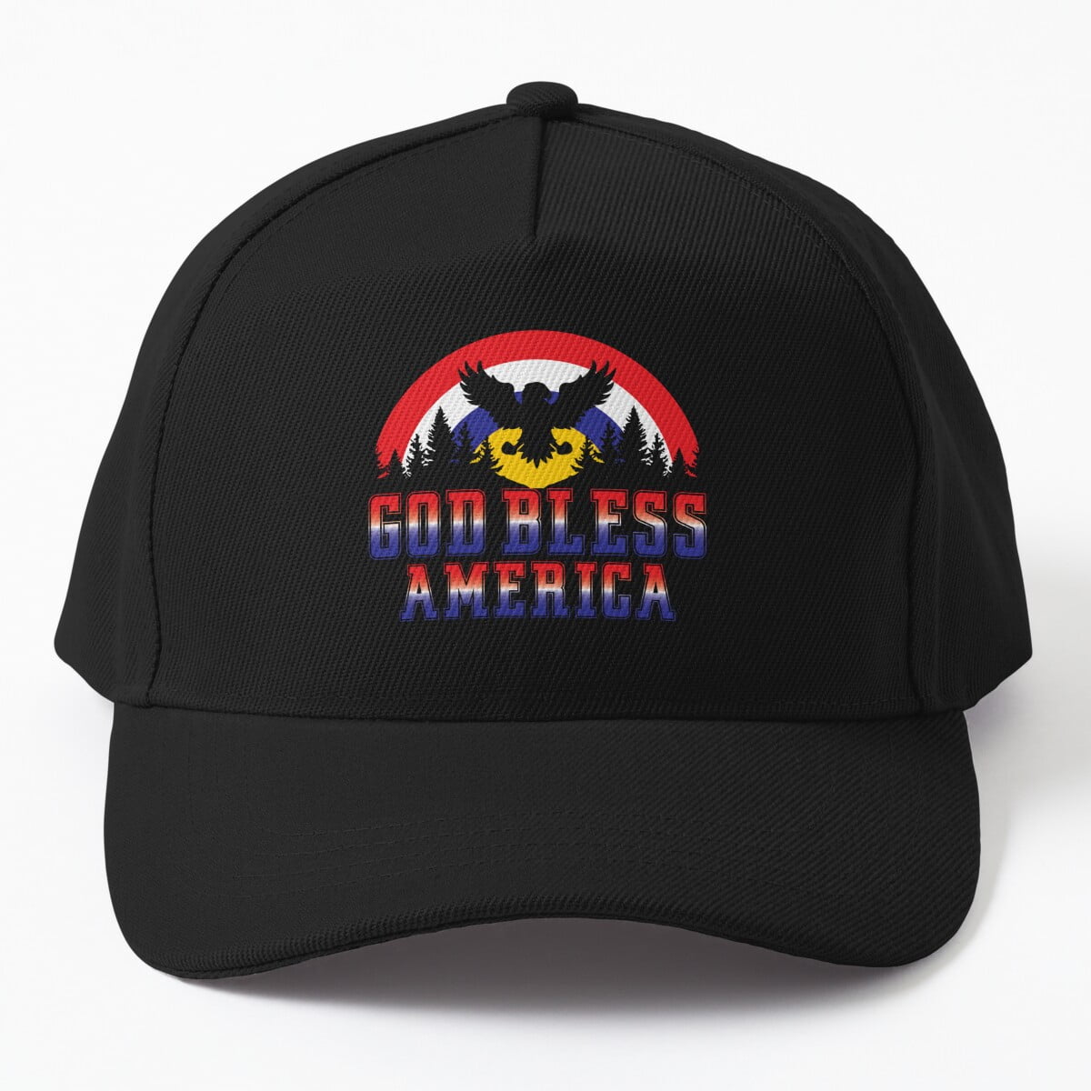Tiny Hug Retro God Bless America - 4Th Of July Cap Baseball Cap, Hats ...