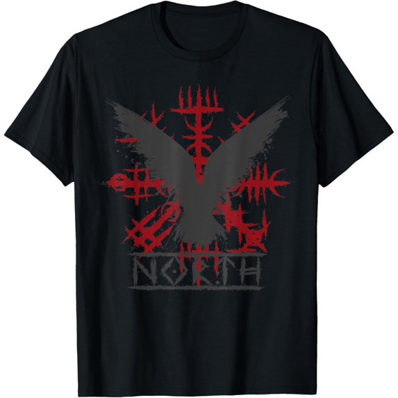 Tiny Hug Retro Viking Symbol - Nordic Raven - Celtic Symbol - North T ...