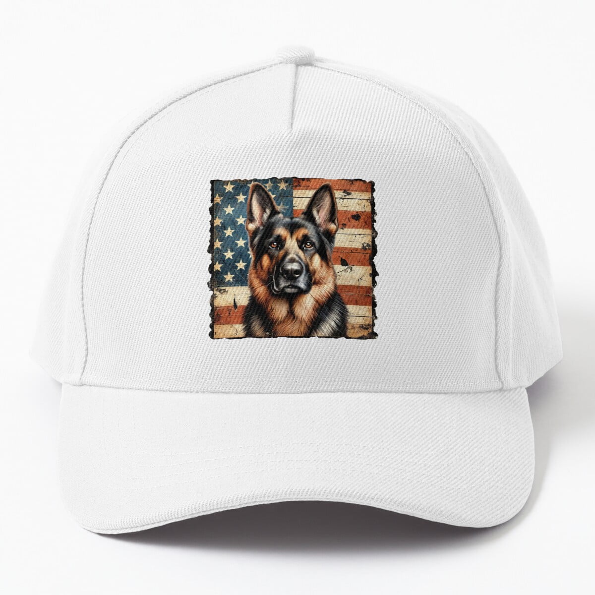 Tiny Hug Rustic Patriotic German Shepherd Cap, Hats For Men, Gift For ...