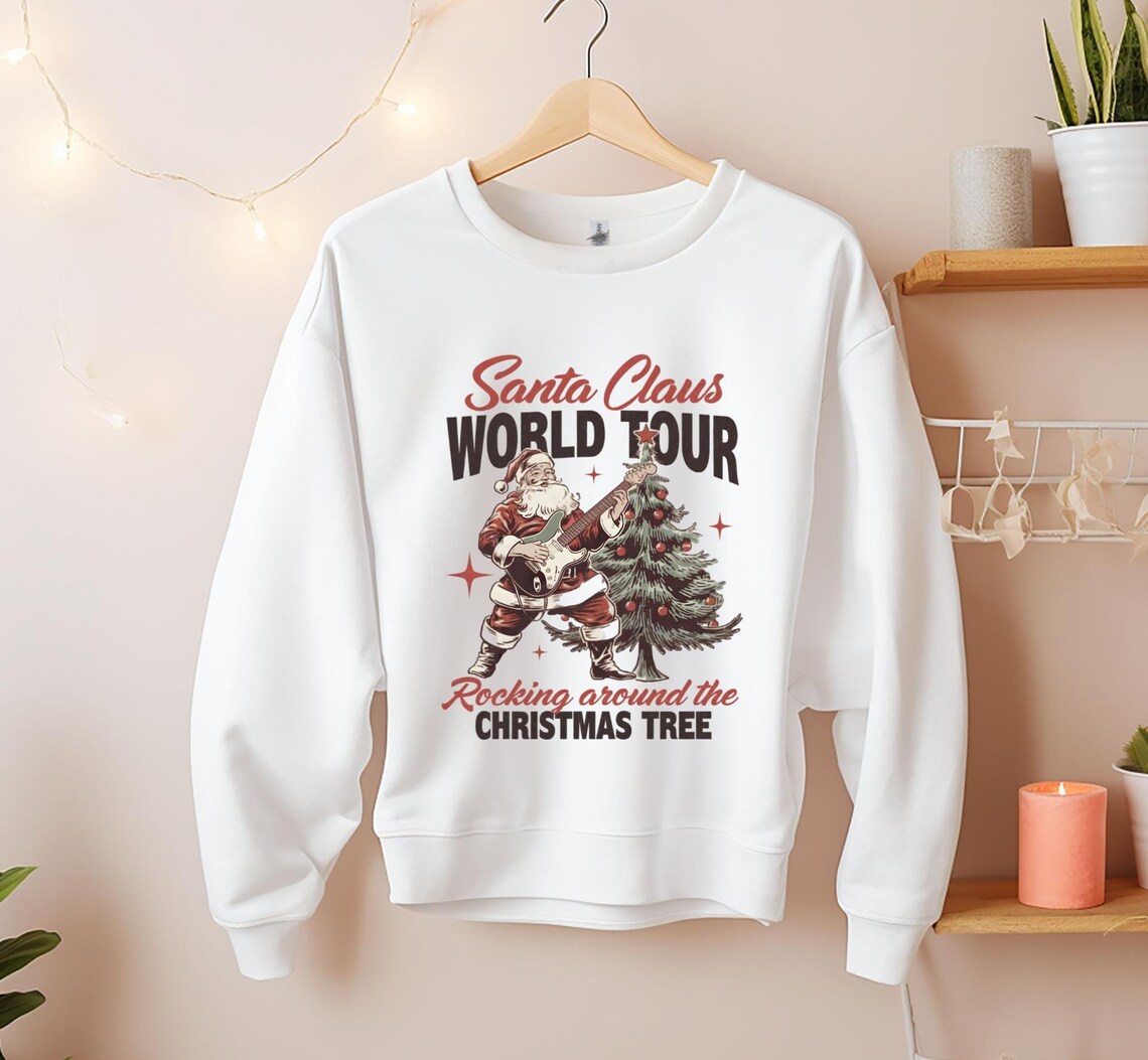Tiny Hug Santa Claus World Tour T-Shirt, Santa T-Shirt, Family Shirt ...
