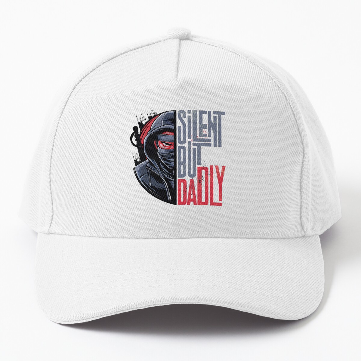 Tiny Hug Silent But Dadly Father'S Day Ninja Hat For Grandpa, Daddy ...