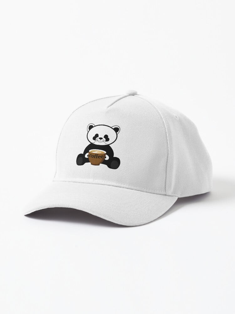 Tiny Hug Smiling Grandpa Panda At The Sight Of Coffee Cap Hats For Men ...