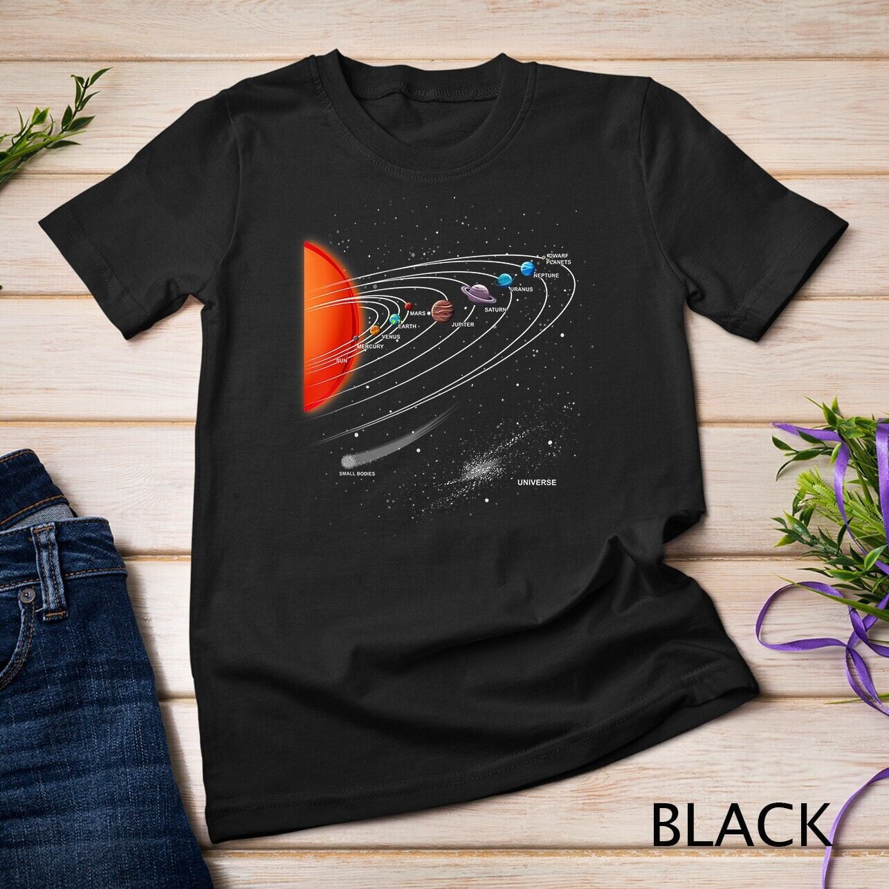 Tiny Hug Solar System Planets Out Of Space Astronomy Unisex T-Shirt ...