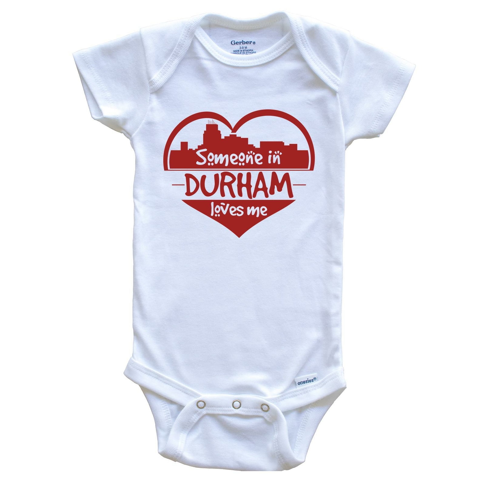 Tiny Hug Someone In Durham Loves Me Durham North Carolina Skyline Heart ...