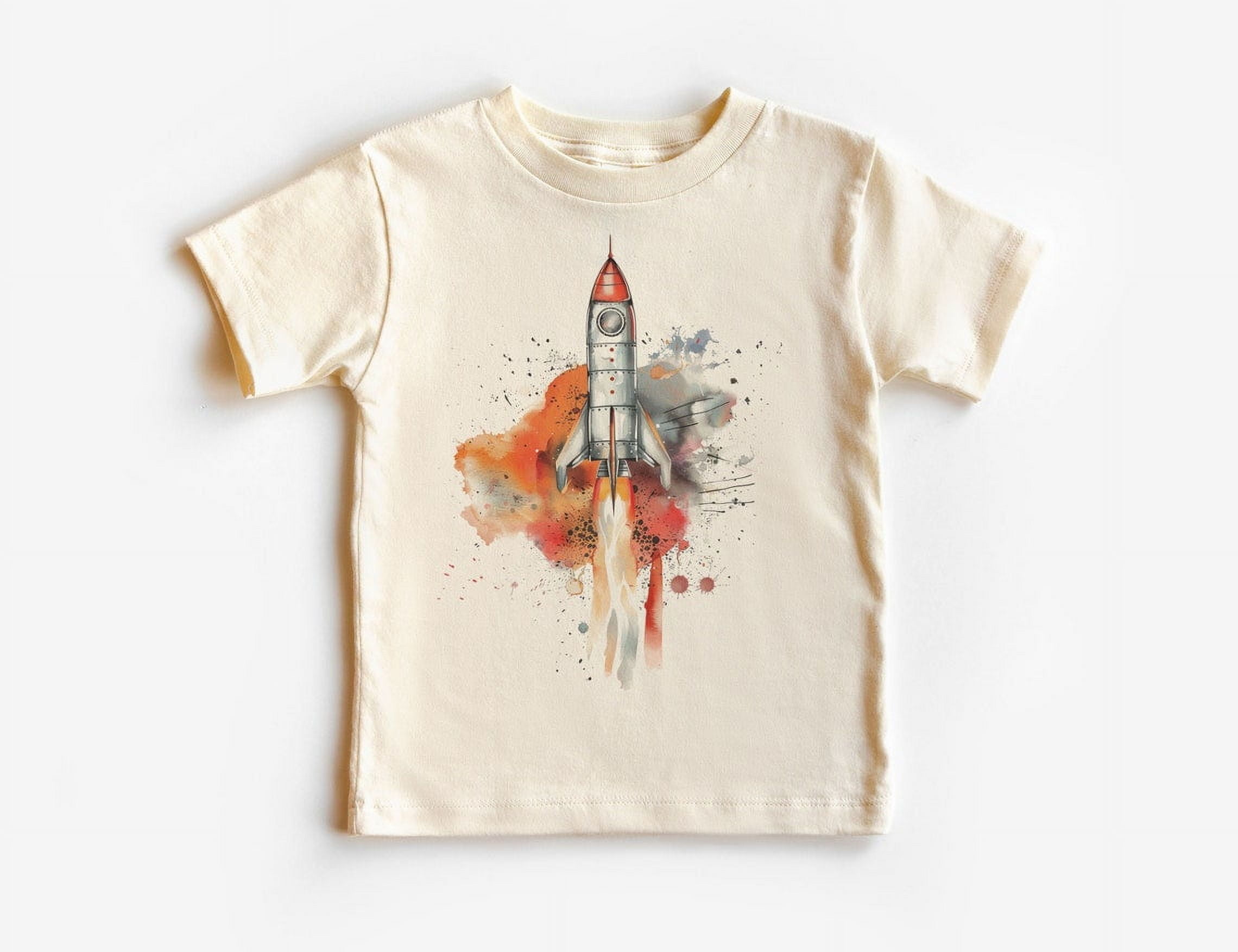 Tiny Hug Space Rocket Launch Toddler Shirt - Cute Spaceship Kid'S ...