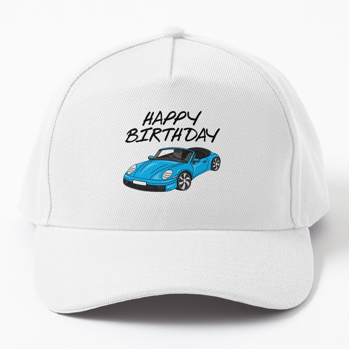 Tiny Hug Sports Car Happy Birthday Motorist Driver (Blue) Cap Hats For ...