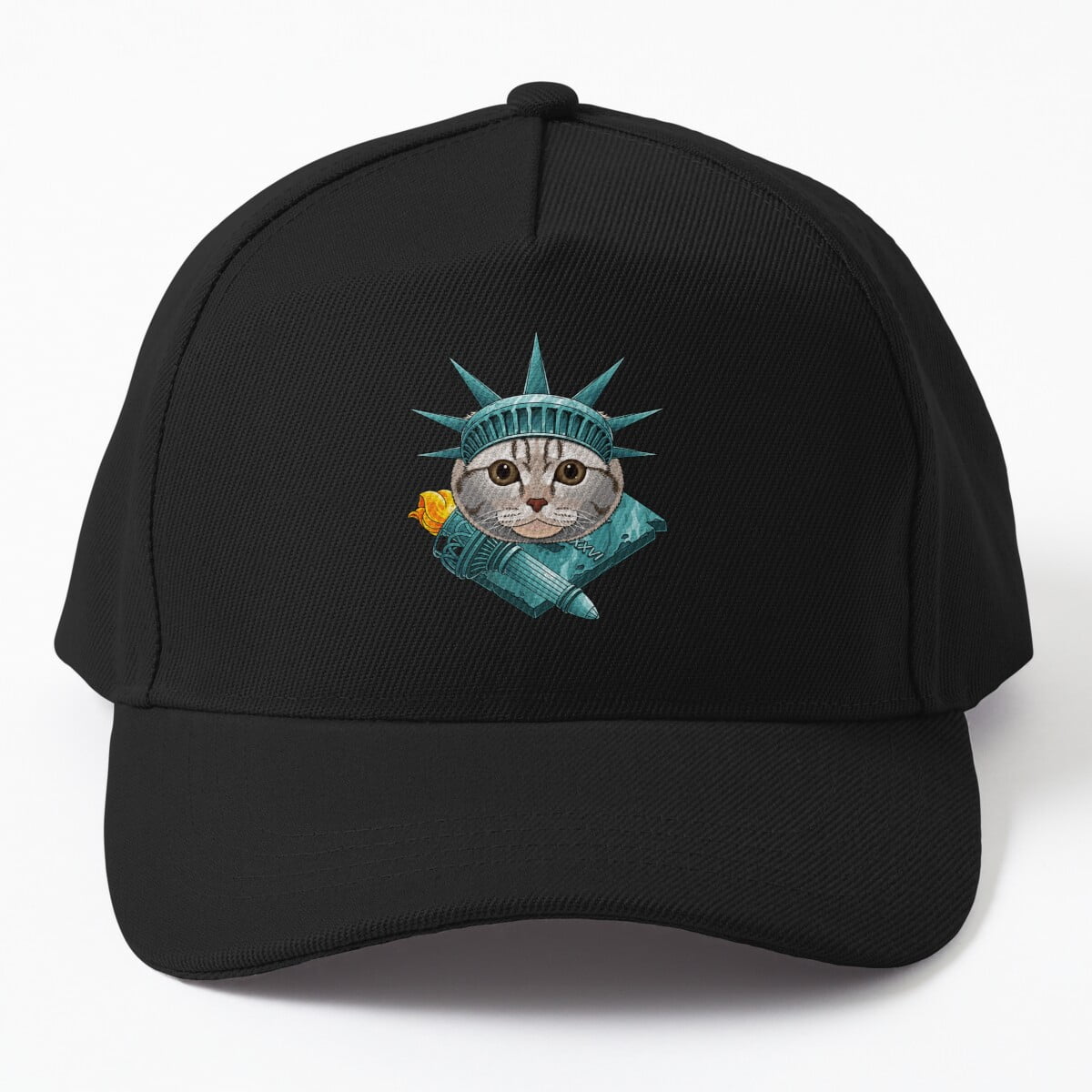 Tiny Hug Statue Of Liberty Scottish Fold 4Th Of July Cat Usa America ...