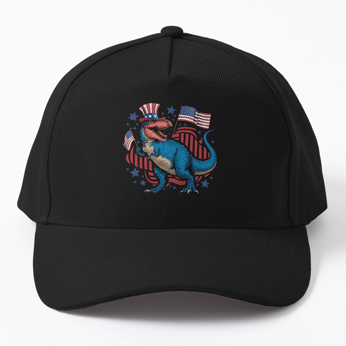 Tiny Hug T Rex Dinosaur American Flag 4Th Of July Boys Men Cap, Hats For Men, Gift For Him ...