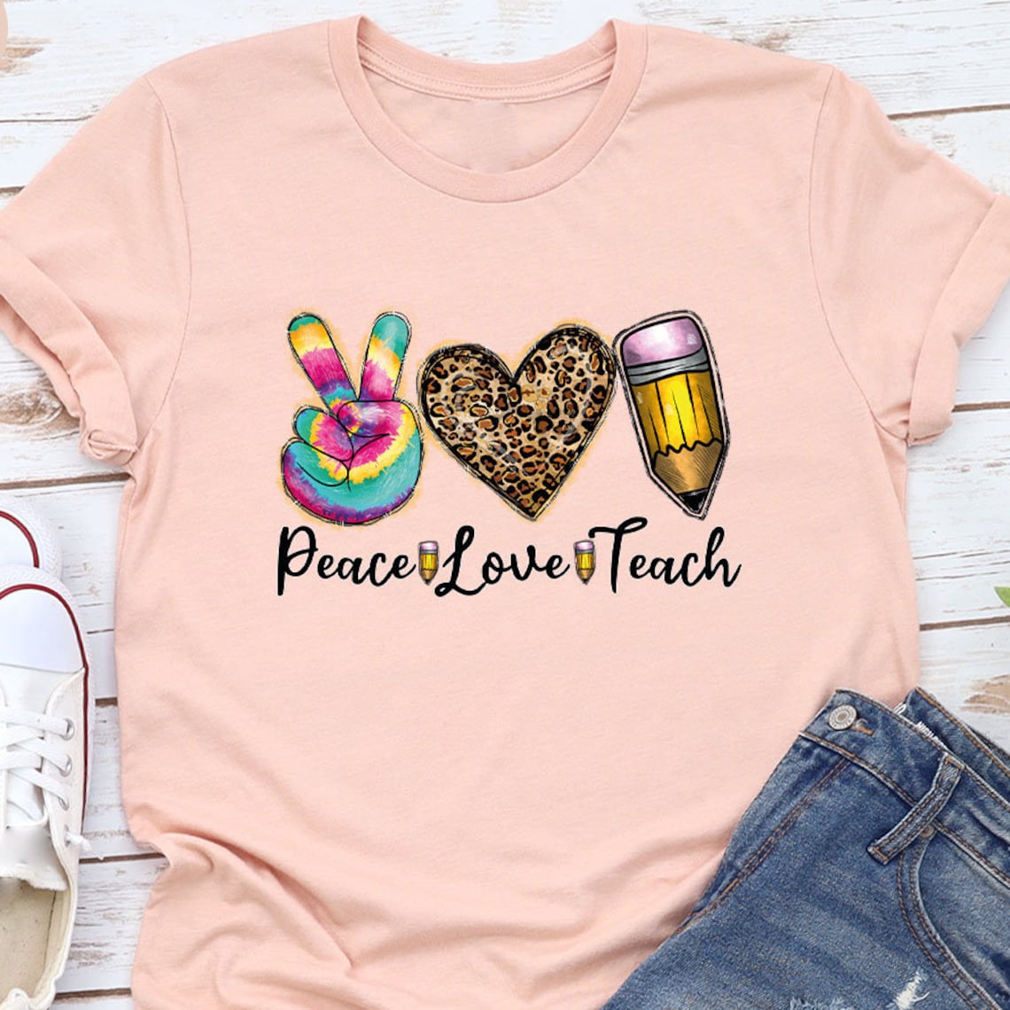 Tiny Hug Teaching T-Shirt, Heart Graphic Tees, Teacher Appreciation ...