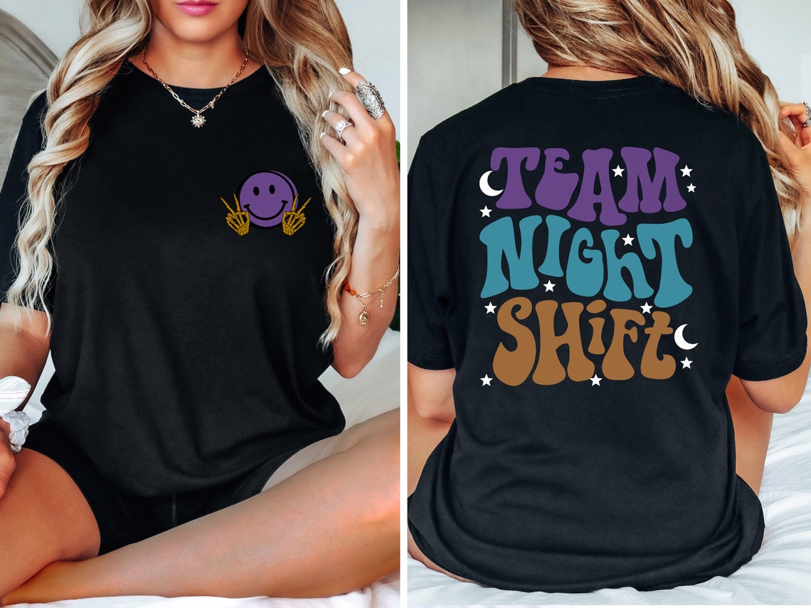 Tiny Hug Team Night Shift T-Shirt, Nurse Shirt, Nurse Life Shirt, Er ...