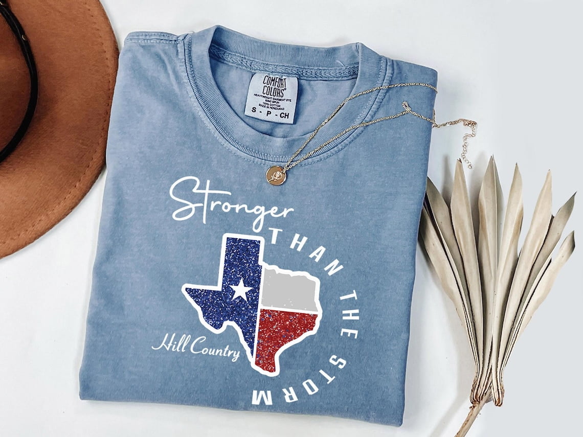 Tiny Hug Texas Strong Flood Disaster Relief T-Shirt, Hill Country ...