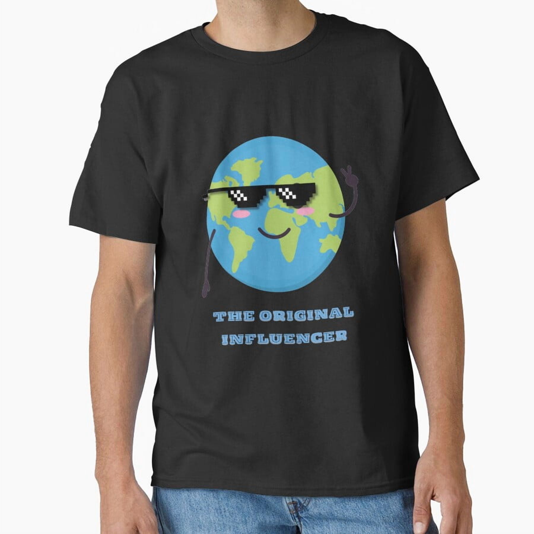 Tiny Hug The Original Influencer Environmental Art Black Bg Classic T ...