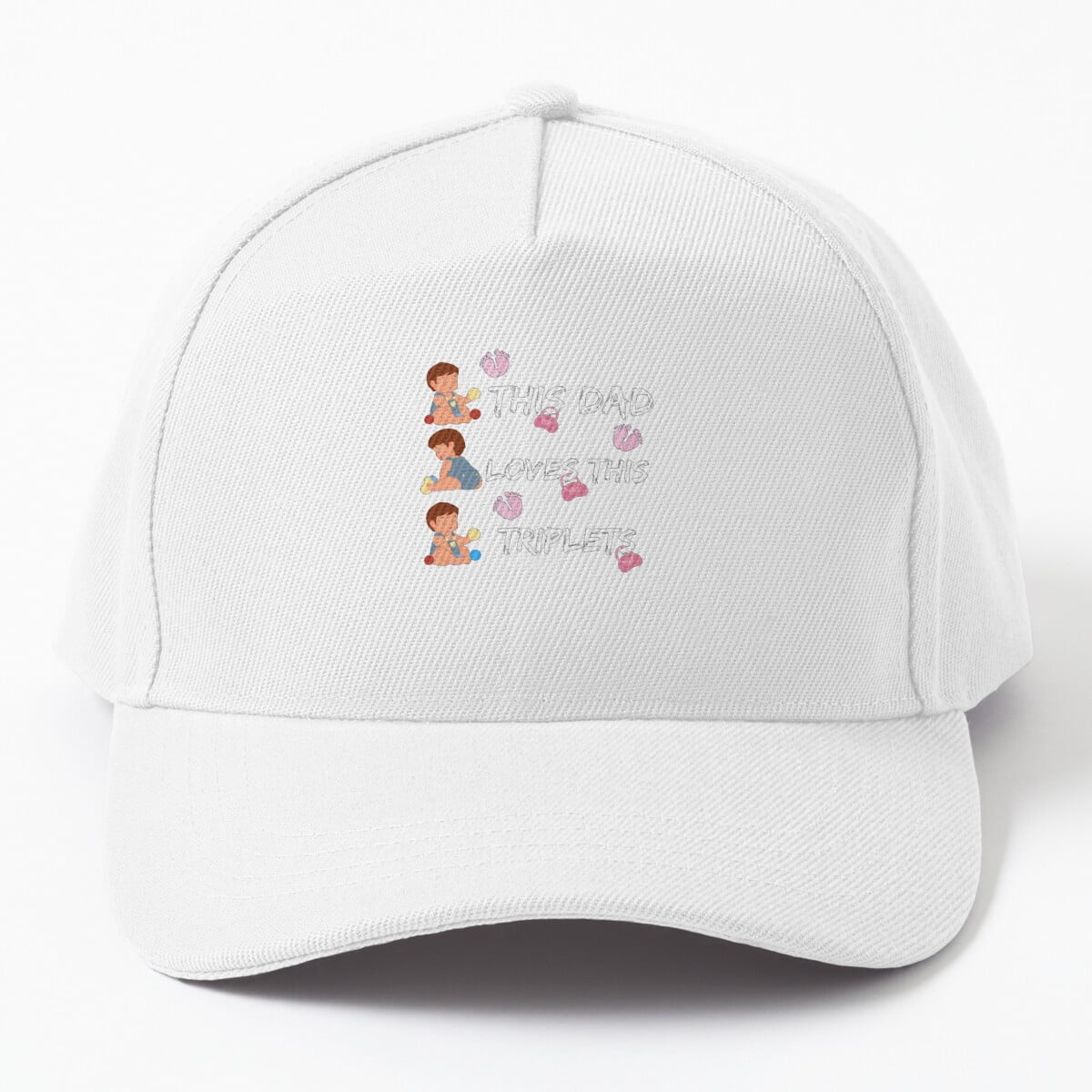 Tiny Hug This Dad Loves This Dad Triplets I Love My Children Cap Hats ...