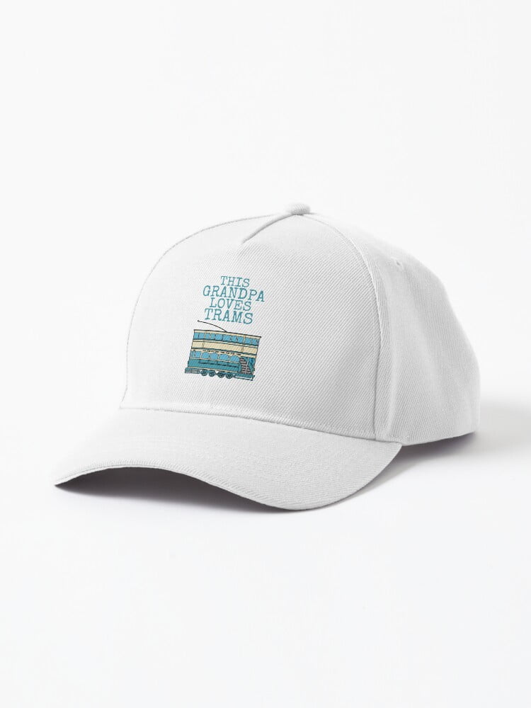 Tiny Hug This Grandpa Loves Trams, Tram Enthusiast Father'S Day Cap ...