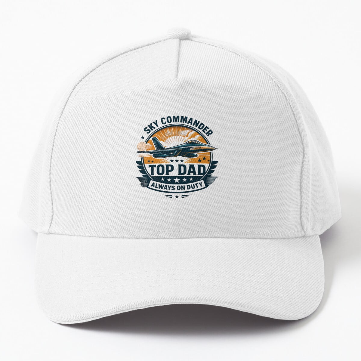 Tiny Hug Top Dad Sky Commander – Military Jet Art For Father’S Day Cap ...