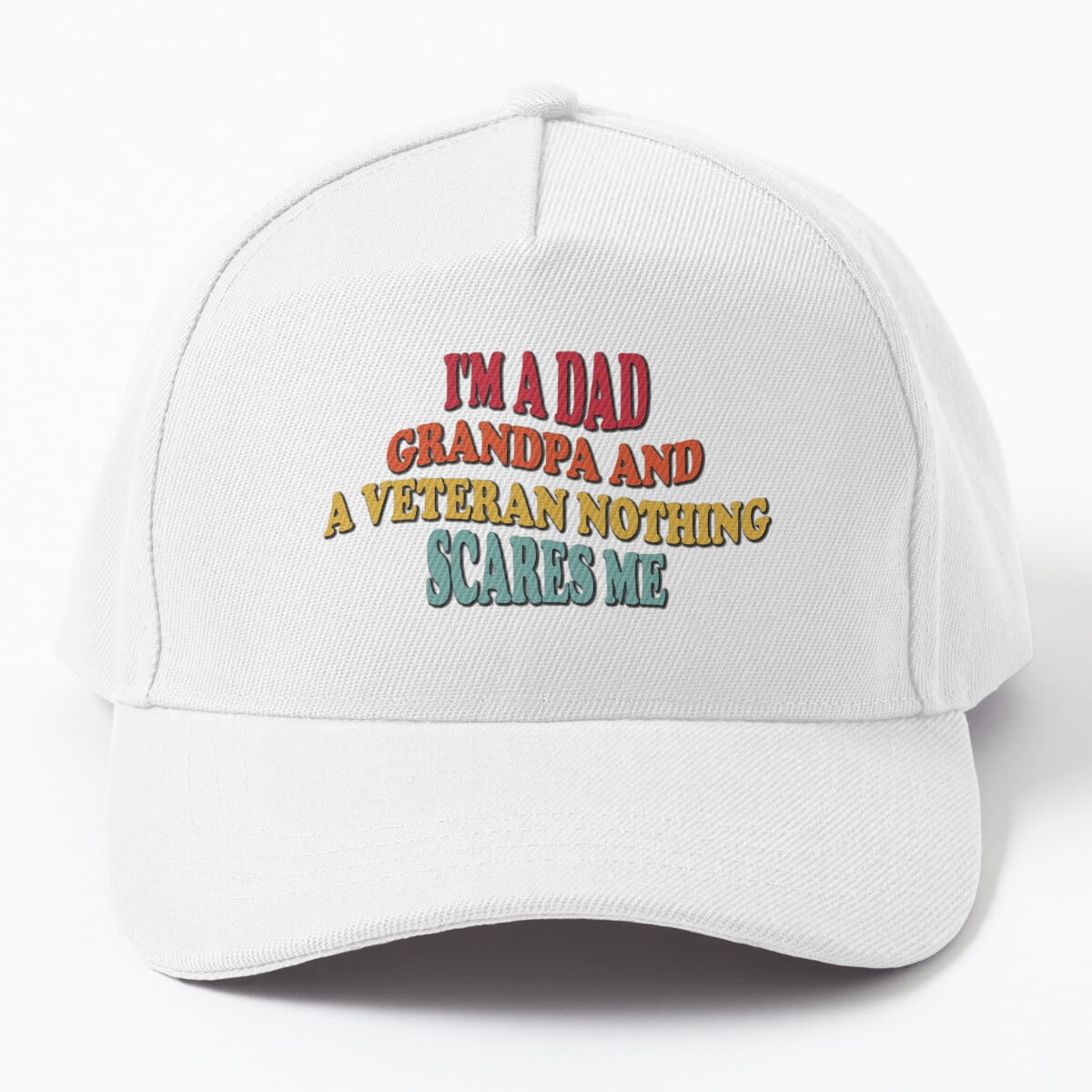 Tiny Hug Triple Threat Titan: Dad, Grandpa, Veteran Art Cap Hats For ...