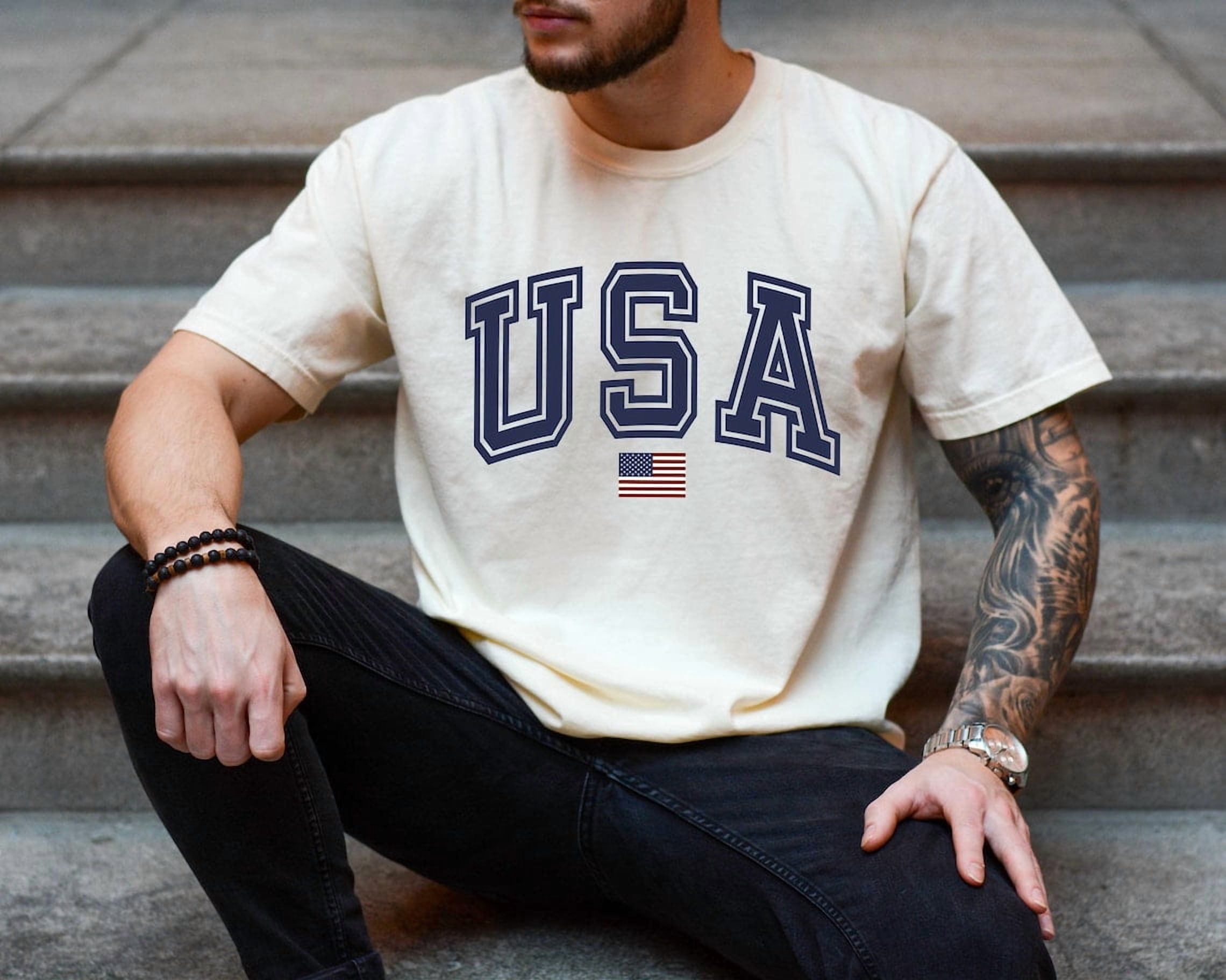 Tiny Hug Usa American Flag Shirt, Usa Flag Est 1776 Tee Shirt, Memorial ...
