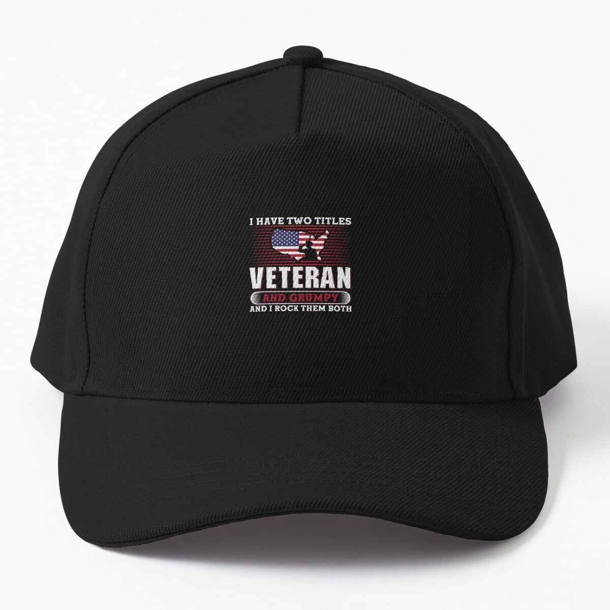 Tiny Hug Veteran And Grumpy, Veterans Day, Us Veteran Cap, Hats For Men ...