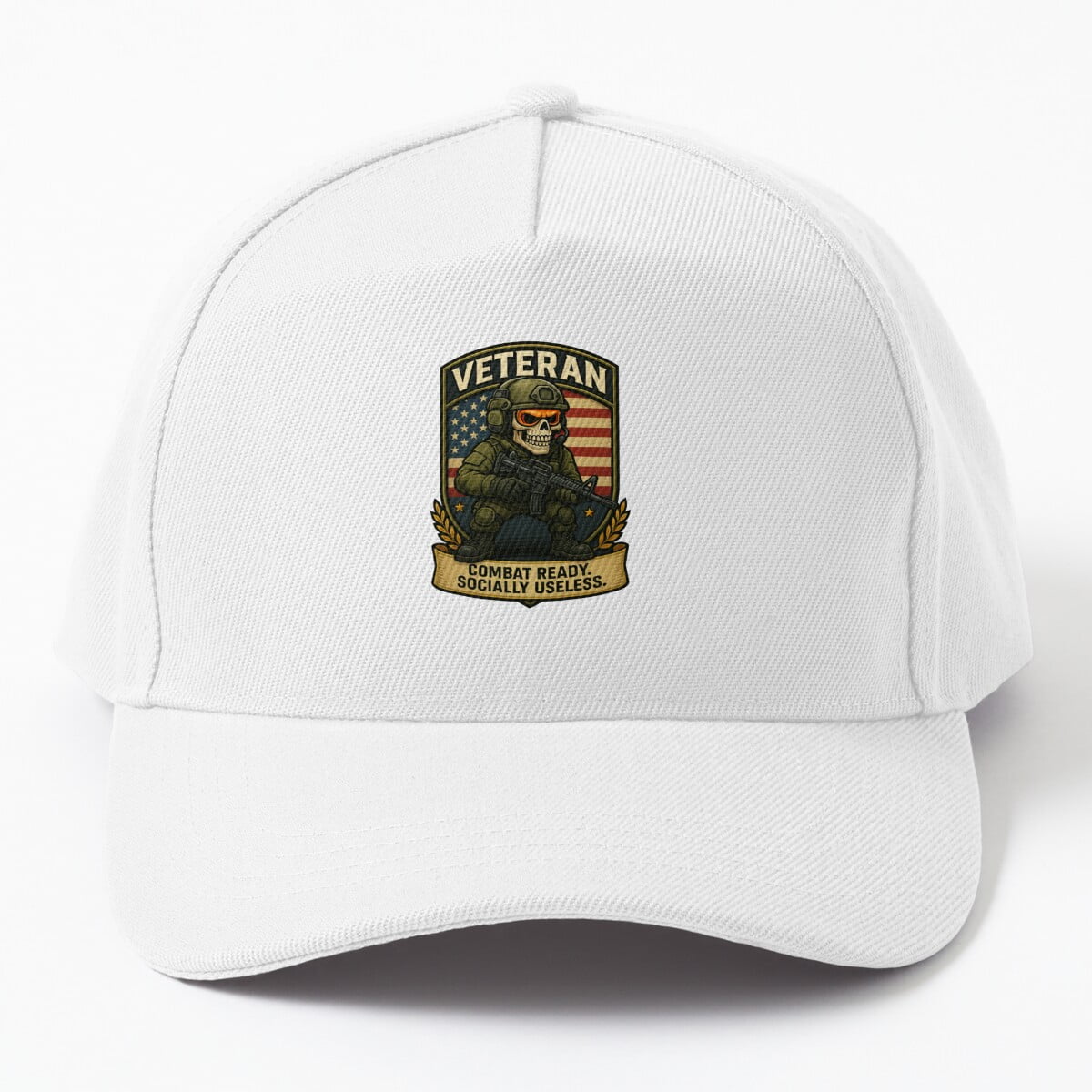 Tiny Hug Veteran_Socially Useless Cap, Hats For Men, Gift For Him ...
