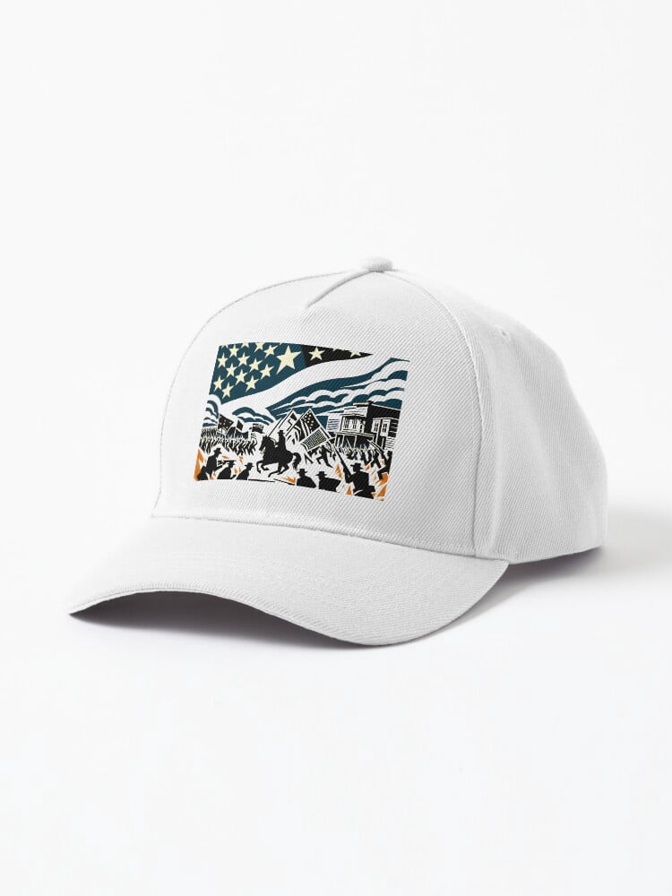 Tiny Hug Vintage American Battle Scene Cap, Hats For Men, Gift For Him ...