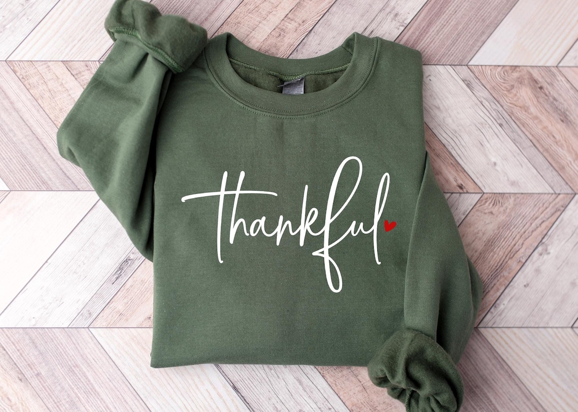 Tiny Hug Vintage Thankful Sweatshirt,Thankful Hoodie,Thanksgiving ...