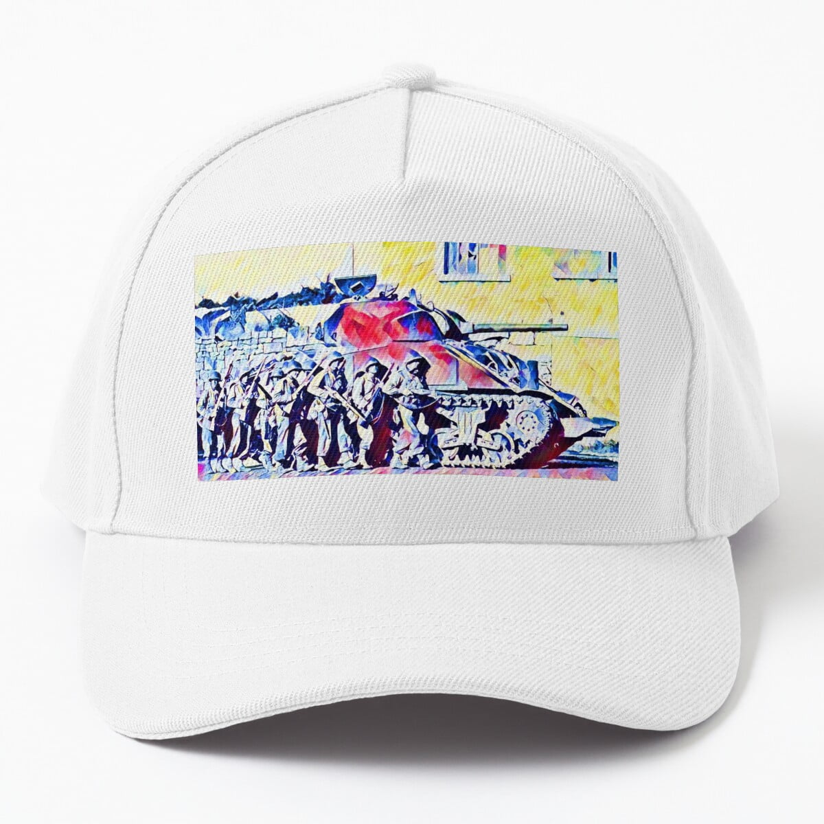 Tiny Hug World War 2 Us American Soldiers With Tanks. Cap, Hats For Men ...