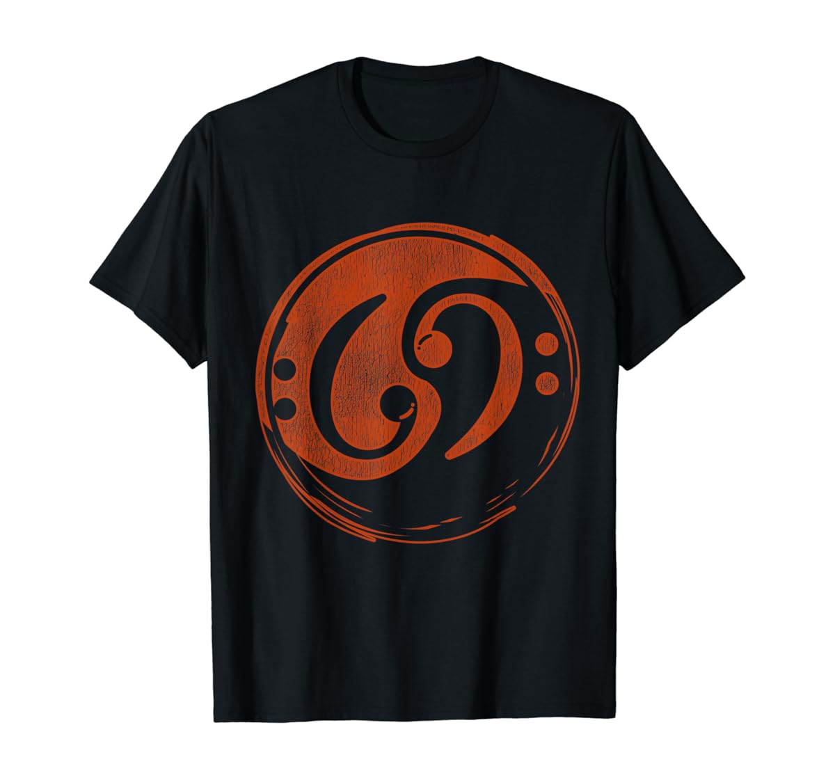 Tiny Hug Yin Yang Bass Clef Bass Guitarist Gift Bass Guitar T-Shirt ...