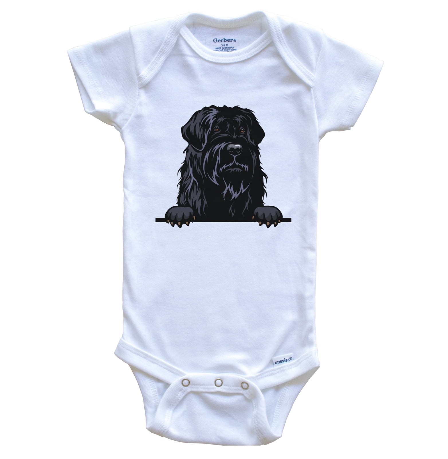 Tiny HugBlack N Terrier Dog Breed Cute One Piece Baby Bodysuit, New ...