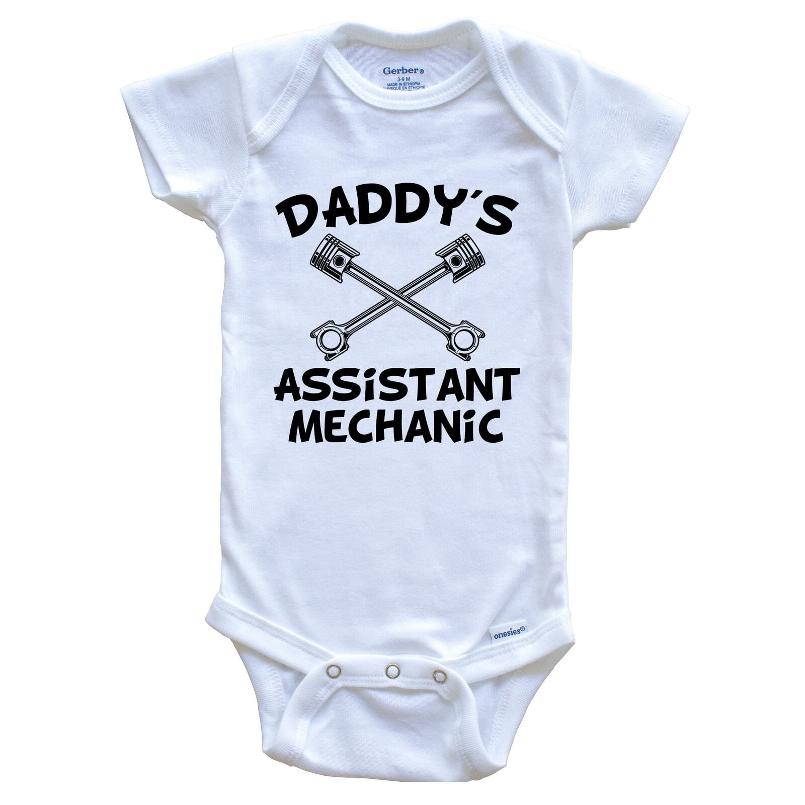 Tiny HugDaddy'S Assistant Mechanic Cute Baby Bodysuit, New Born, Baby ...