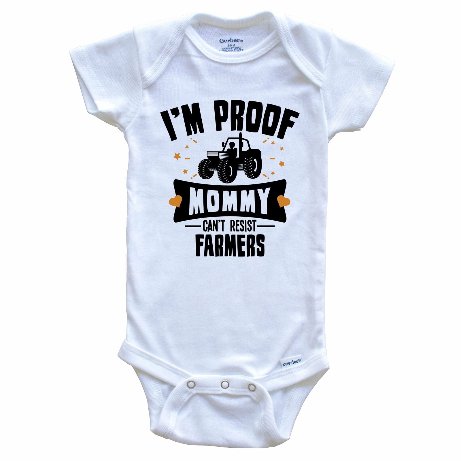 Tiny HugFunny Farming Bodysuit - I'M Proof Mommy Can'T Resist Farmers ...