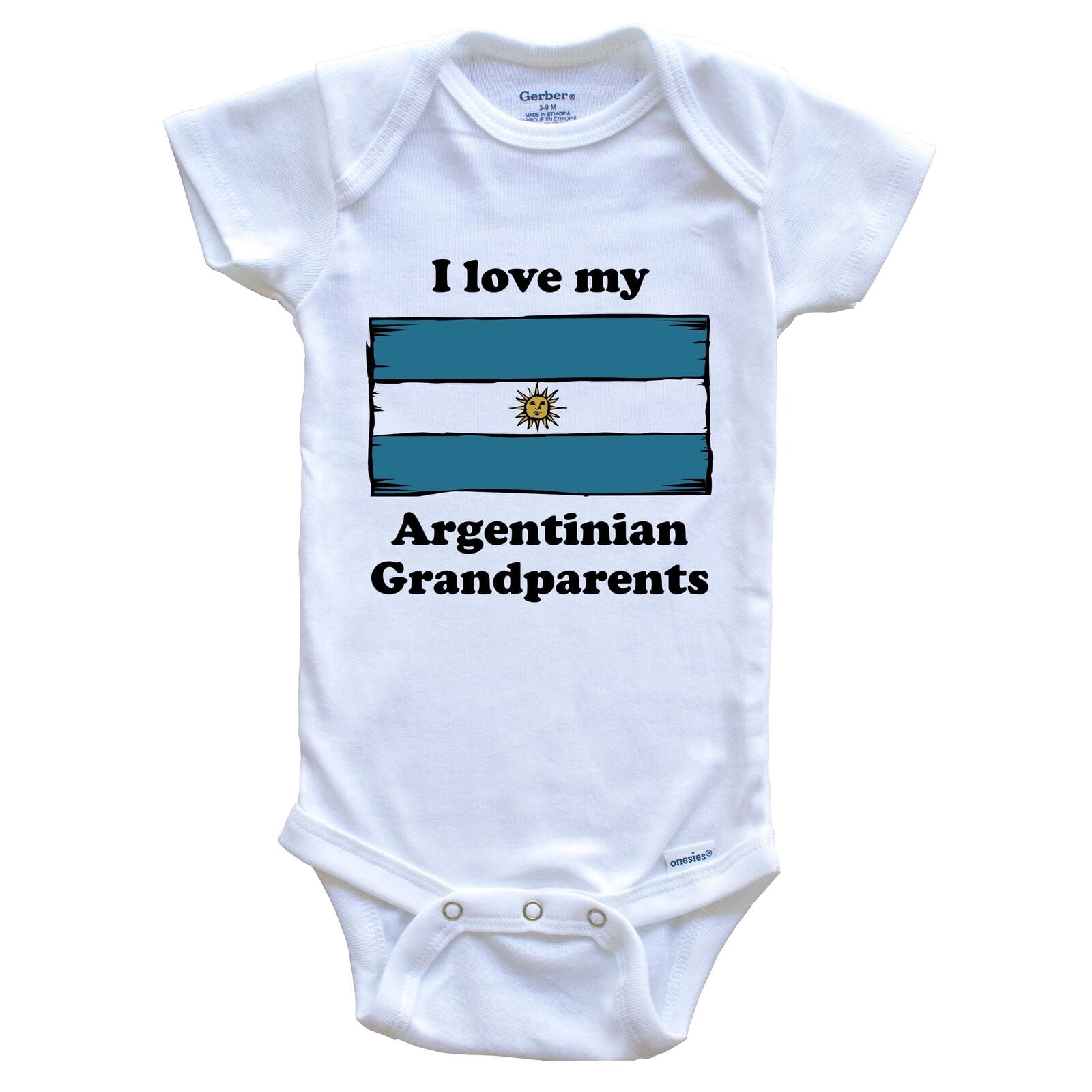 Tiny HugI Love My Argentinian Grandparents Argentina Flag Grandchild ...