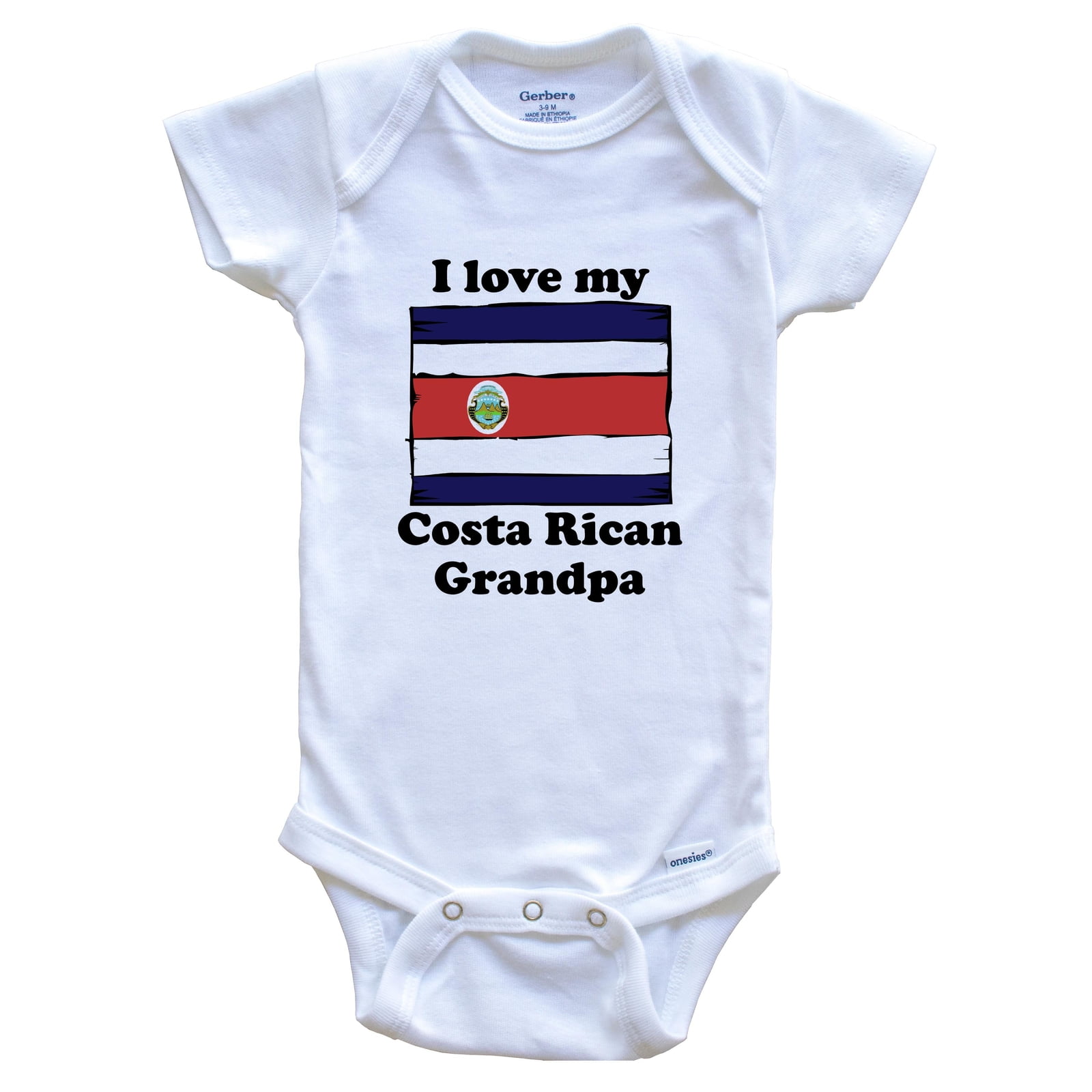 Tiny HugI Love My Costa Rican Grandpa Costa Rica Flag Grandchild One ...